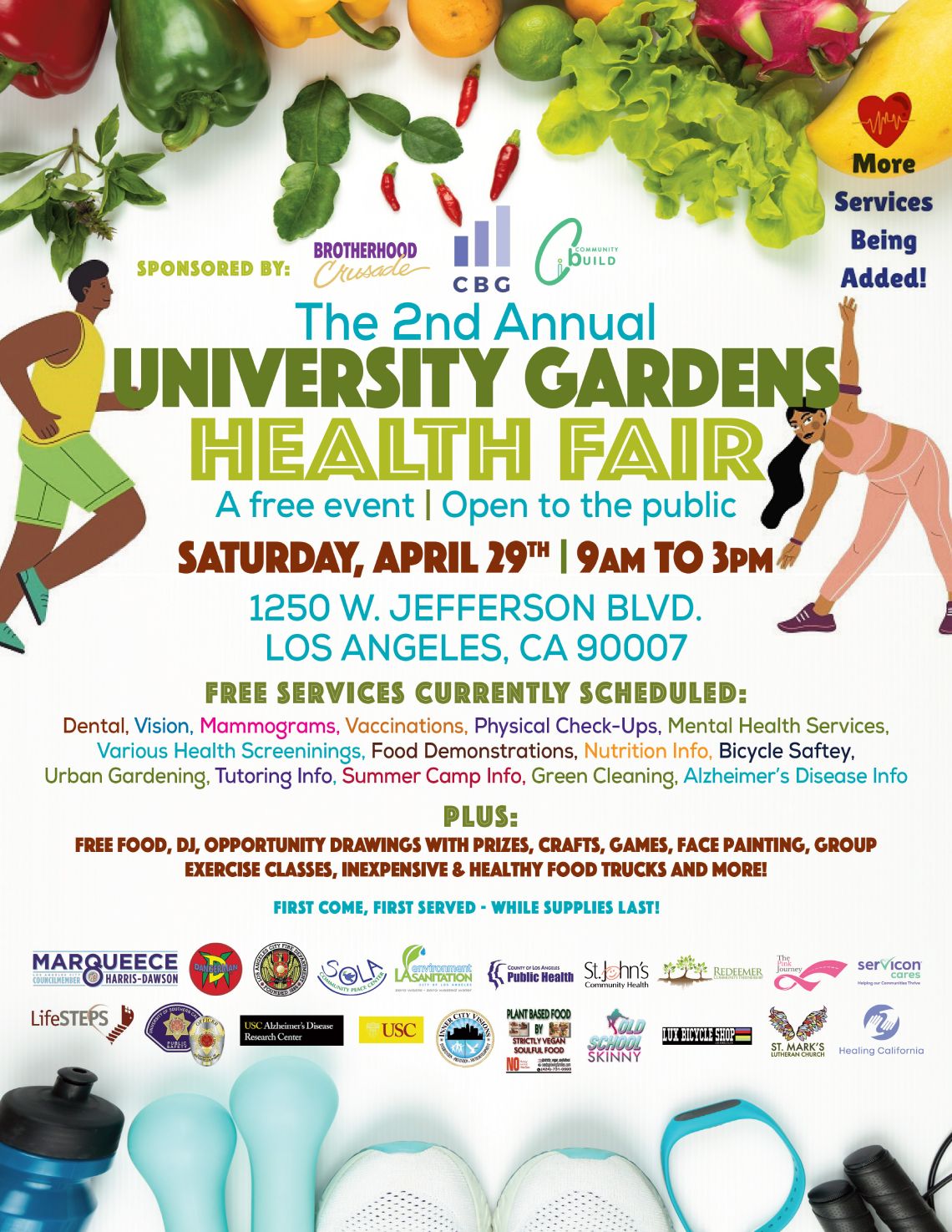 THE 2ND ANNUAL UNIVERSITY GARDENS HEALTH FAIR